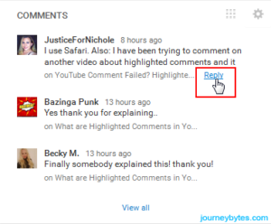 What are Highlighted Comments in YouTube? | Journey Bytes